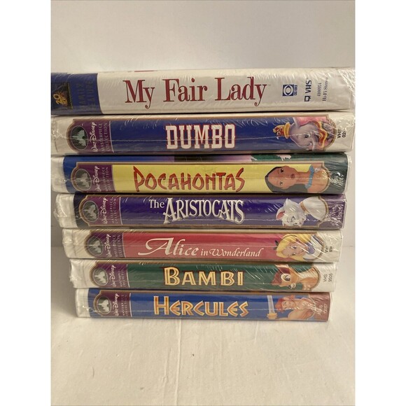 Disney | Other | Walt Disney Vhs Tapes Lot Of 6 New Hercules Dumbo ...